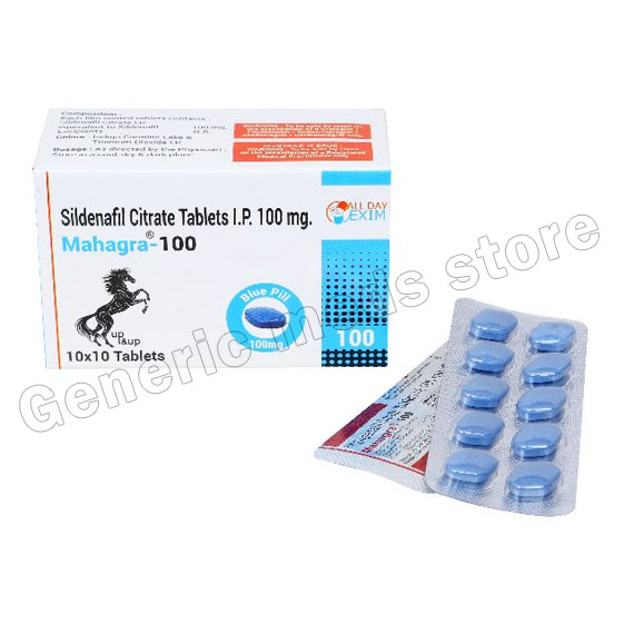 Mahagra 100mg Blue Pill (Sildenafil Citrate) | 20% OFF
